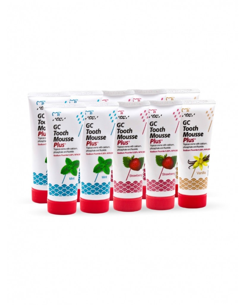 GC Tooth Mousse Plus Topical Tooth Crème Strengthen Tooth Surface 10pc Box