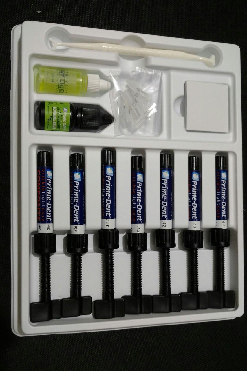 Prime Dent Hybrid Composite VLC Resin Based Restorative 7 Syr Dental Kit