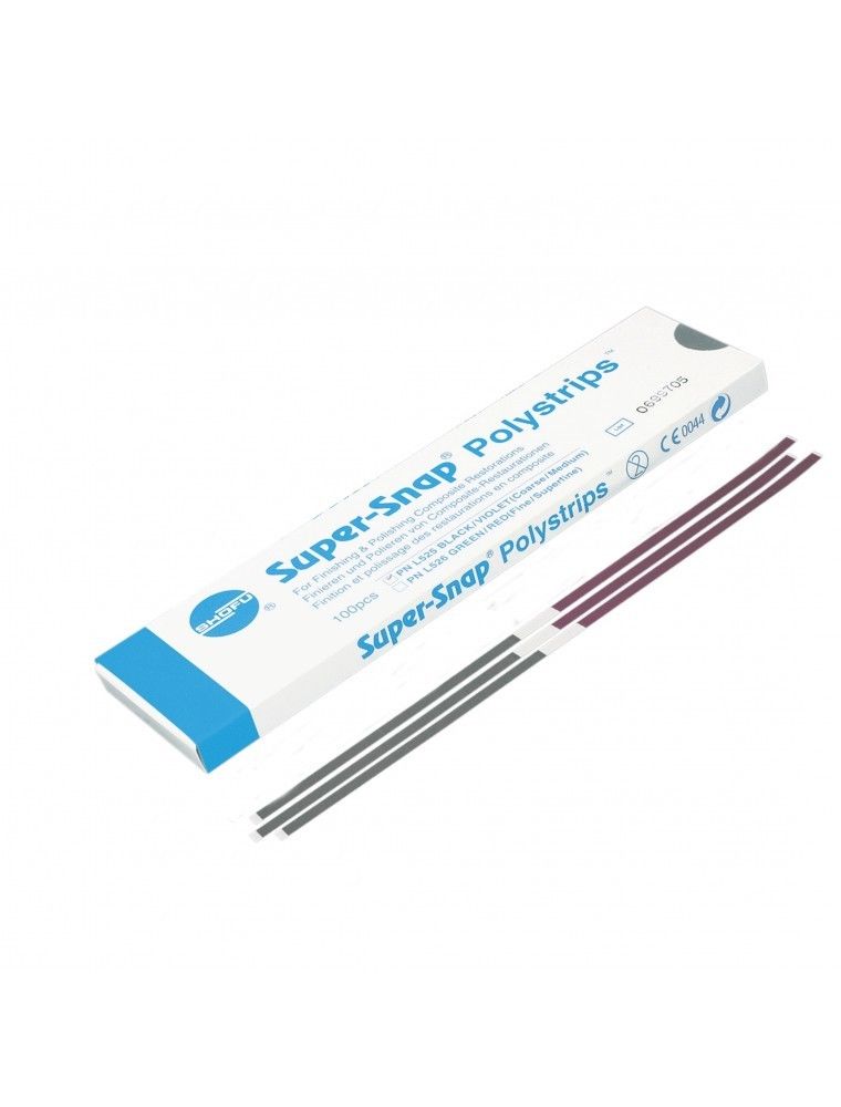 Shofu Super-Snap Polystrips (100 strips) Color Coded Matching Grit ...